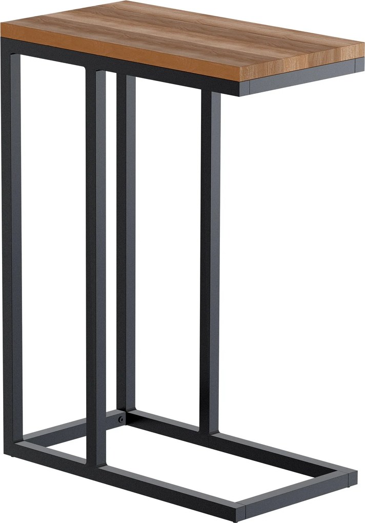 Odkládací stolek Manteo 46x25x63 cm – dubová
