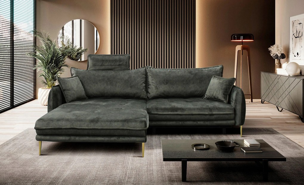 XXXLutz ROHOVÁ SEDAČKA, textil, zelená MID.YOU - Sedací soupravy - 001574006208