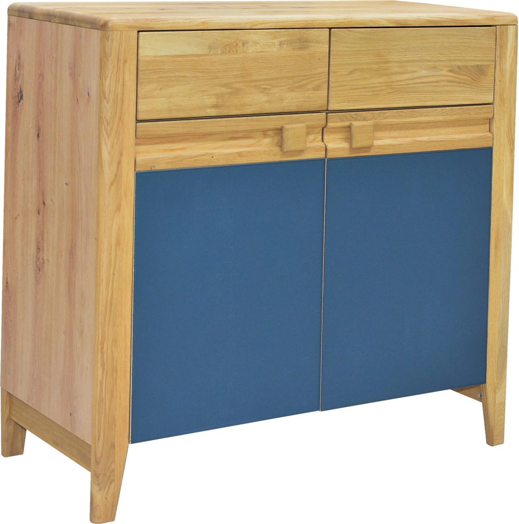XXXLutz KOMODA, divoký dub, antracitová, dub artisan, divoký dub, 92,6/92/42,7 cm Linea Natura - Komody na nožičkách - 002748013103