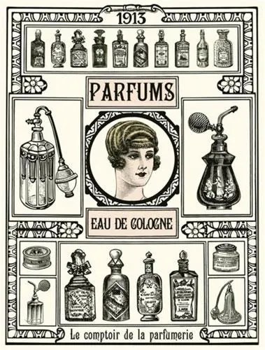 Retro cedule Parfums, rozměr 40 x 30 cm, IMPOL TRADE PT109T2