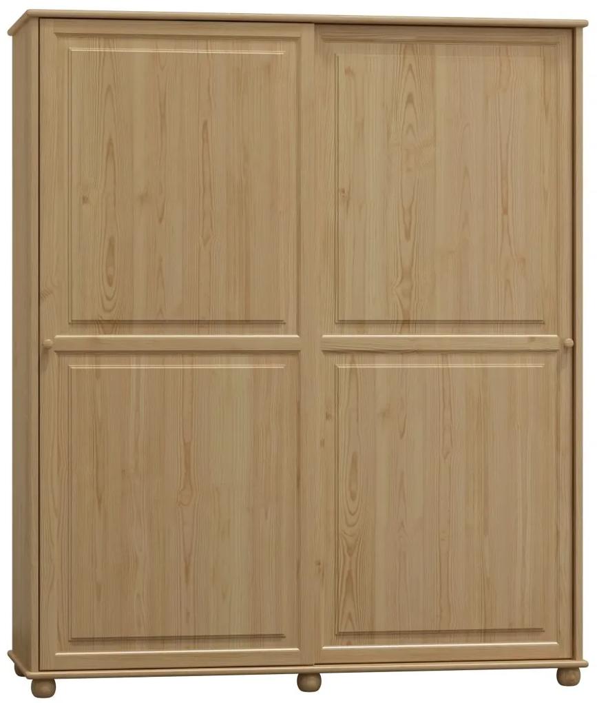 Vomaks unit, s.r.o. Šatní skříň 82 Klasik Barva: surové dřevo, Šířka: 120 cm
