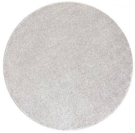 koberec kulatý SAN MIGUEL krémový 031 hladký, Jednotný jedn velikost kruh 170 cm | krásné koberce cz