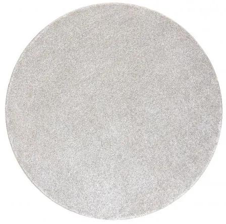 koberec kulatý SAN MIGUEL krémový 031 hladký, Jednotný jedn velikost kruh 200 cm | krásné koberce cz