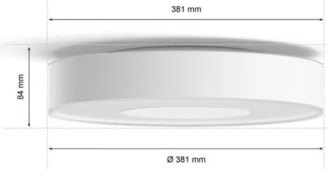 Philips -LED RGB Stmívatelné stropní svítidlo Hue LED/33,5W/230V pr. 381 mm bílá