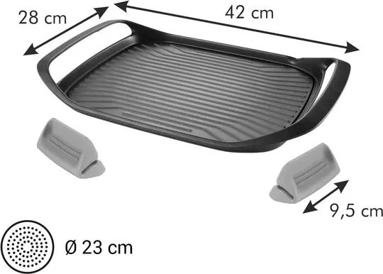 TESCOMA Pánev grilovací SmartCLICK 42 x 28 cm