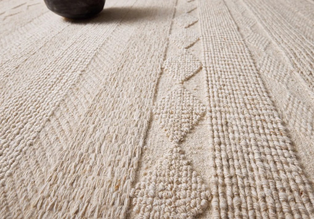 Diamond Carpets India, Ručně vázaný kusový koberec Grandeur DESP P54/2 Dune White, 300x400, béžová, chodba / předsíň