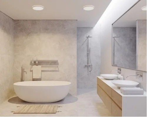 Stropní LED svítidlo NORDLUX Oja 29 chrom IP54 BATH 3000K/4000K 14,5W 2015026133