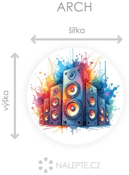 Kytarista 01 textilní přelepitelná samolepka na zeď arch 75 x 75 cm