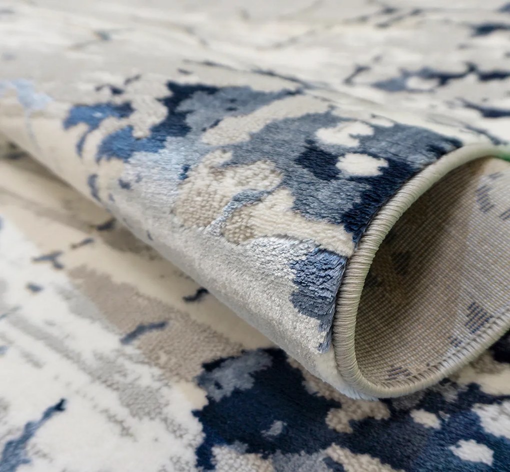 BE Koberec Allianz 6308 NAVY - tmavě modrý obdélníkový Rozměr: 80x150 cm