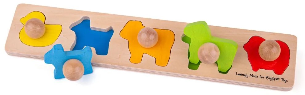 Bigjigs Baby Vkládací puzzle zvířata