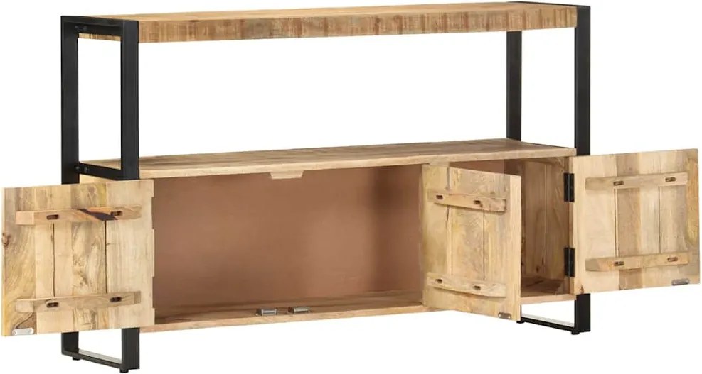 Odkládací skříňka 120 x 30 x 75 cm masivní mangovníkové dřevo 247923