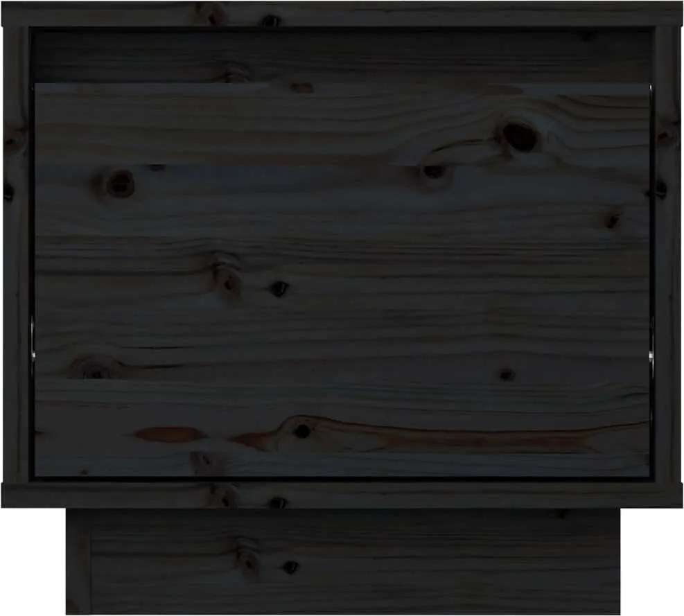 vidaXL Noční stolek 35 x 34 x 32 cm masivní borové dřevo [813403] Barva: Bílá