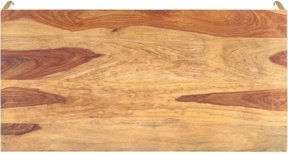 Konferenční stolek 120 x 60 x 40 cm masivní dřevo 286339