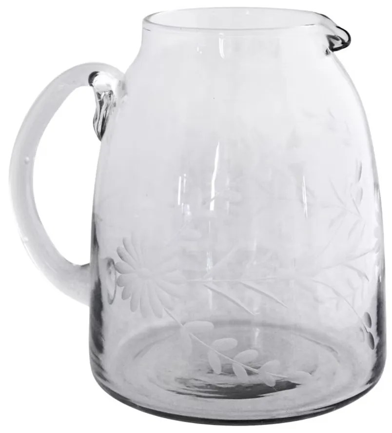 Skleněný džbán Etched Floral 1,8 l Strömshaga