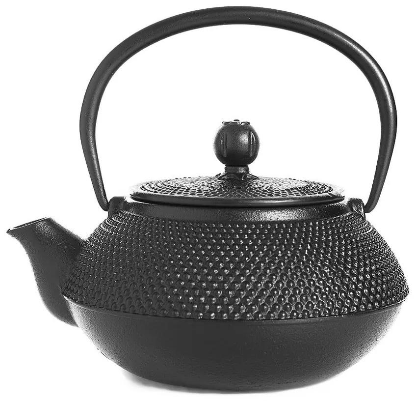 Černá litinová čajová konvice Tasev Linden, 800 ml