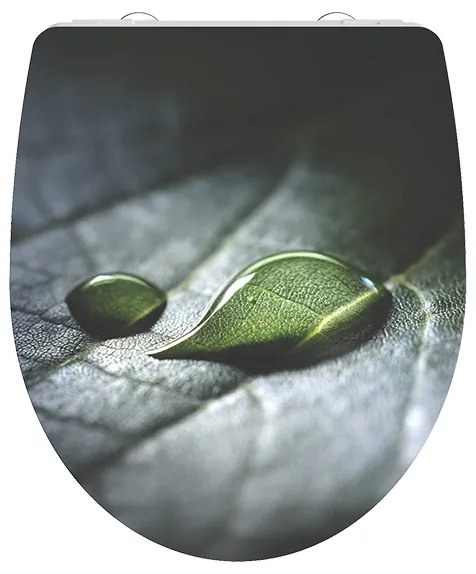 Eisl Sanitär WC prkénko Duroplast Soft Close Raindrop High Gloss 82583