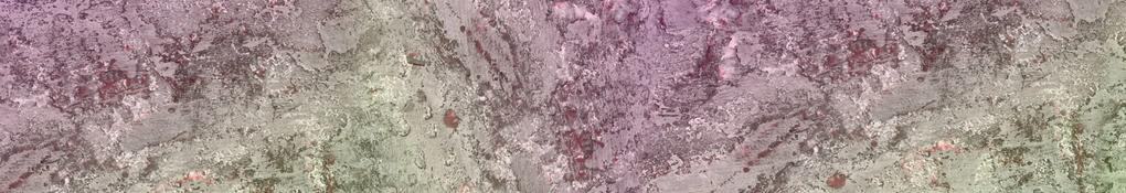 DIMEX | Fototapeta do kuchyně Textura staré betonové zdi KI-350-261 | 350 x 60 cm | šedá, fialová