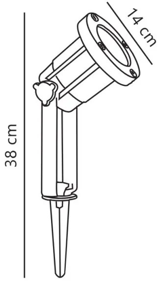 Nordlux - Venkovní bodové svítidlo SPOTLIGHT 1xGU10/35W/230V IP54