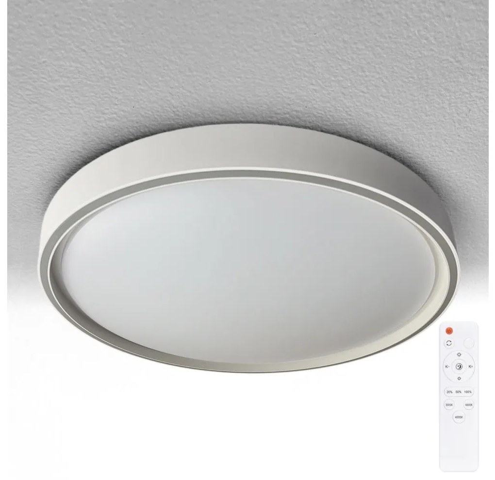 Brilagi-LED Stmív. svítidlo NANCI LED/60W/230V 3000-6500K pr. 49 cm stříbrná +DO