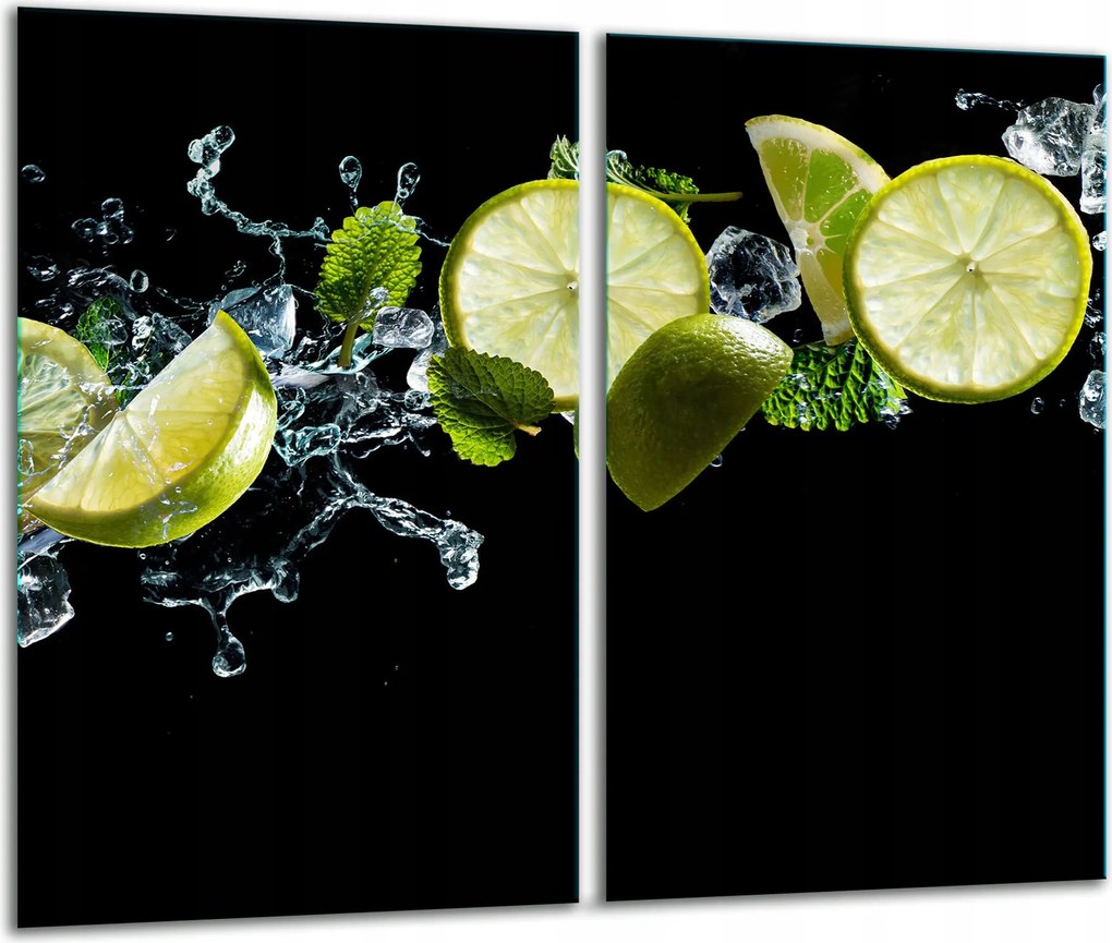 Skleněná Krájecí Deska 2x 30x52 Ovoce Tvrzené Sklo Kuchyně 7v1