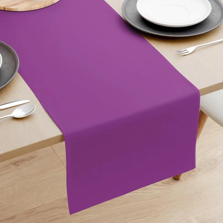 Goldea bavlněný běhoun na stůl - fialový 20x120 cm