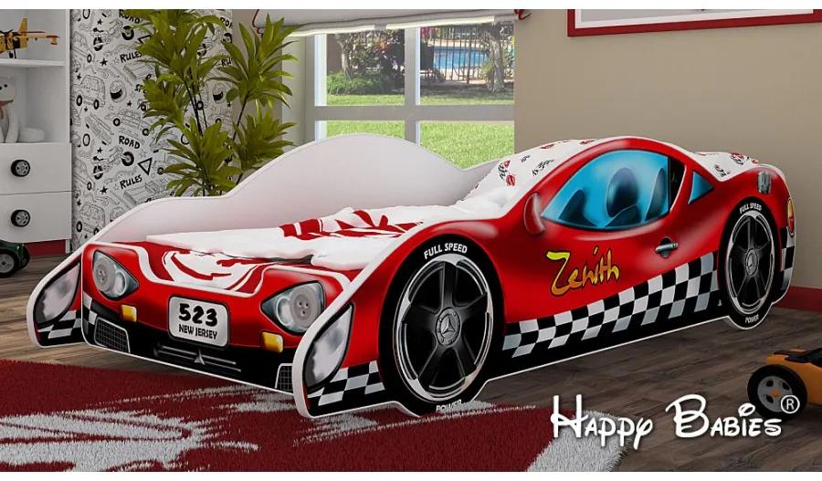 Dětská postel auto Zenith - červené - auto postel zenith
