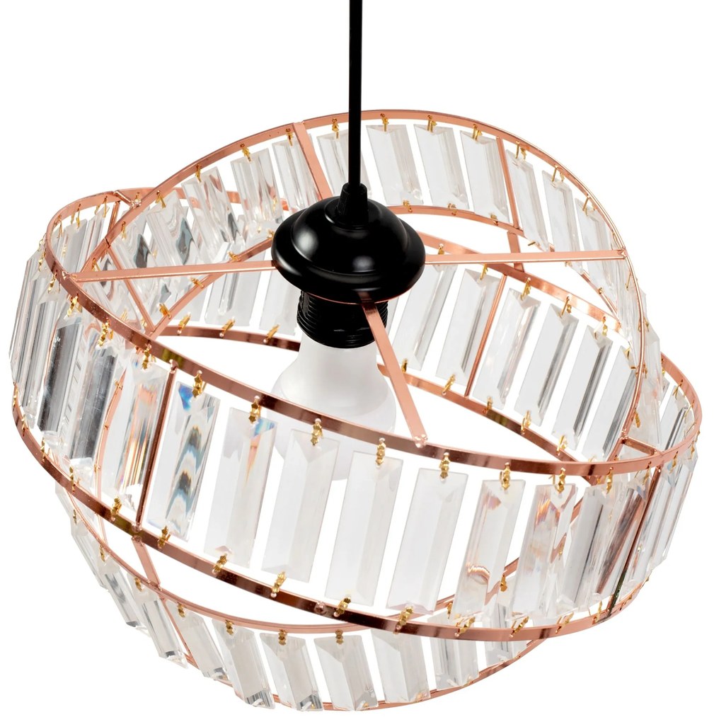 Toolight, závěsné svítidlo 1xE27 APP1105-1CP, růžové zlato, OSW-06329