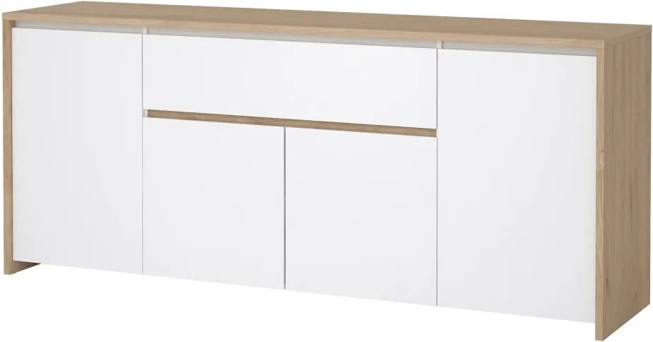 FALCO Komoda Nerea 316 jackson hickory/bílý lesk