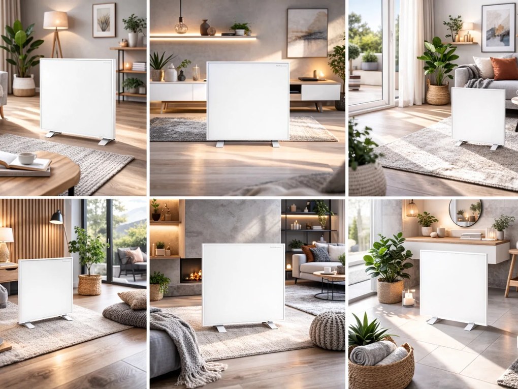 Volně stojící infrapanel BASIC STAND 300W | Výhřevnost 5.5 m2 | 60x50 cm | Bez termostatu