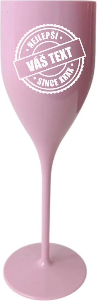 Personalizovaná nerozbitná prosecco sklenice - nejlepší xx SINCE xx