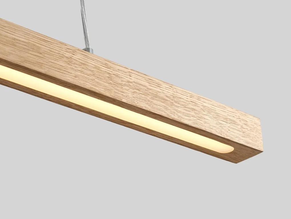 Nordic Design Závěsné světlo Linie L 66 cm, dub