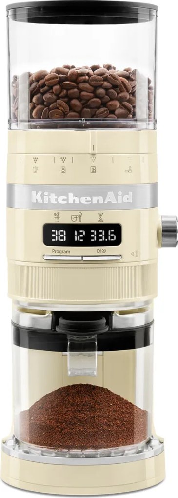 Mlýnek na kávu KitchenAid se 70 nastaveními mletí šedý mat