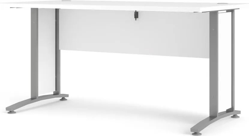 Kancelářský stůl Modulo 150 x 80 cm, bílá / šedá