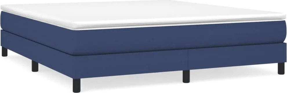 Box spring postel s matrací modrá 180x200 cm textil 3144099