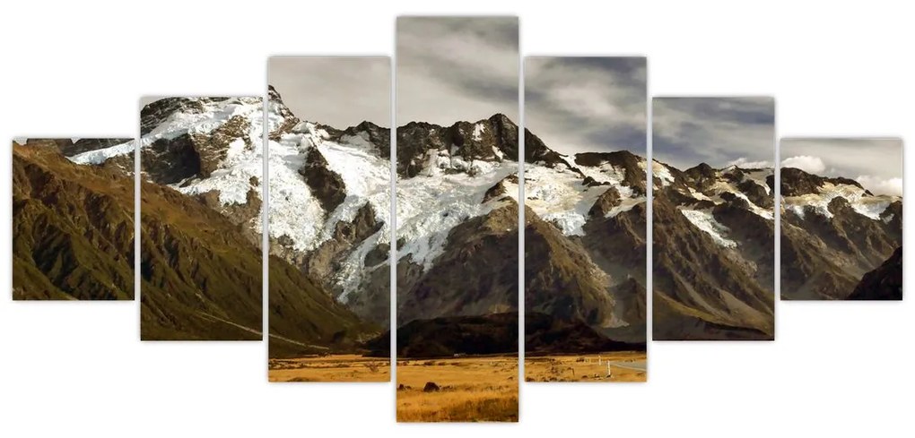 Obraz hory Sefton, Nový Zéland (210x100 cm)
