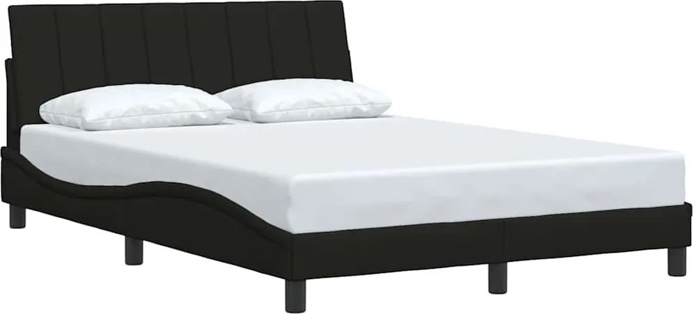 Rám postele bez matrace Hanko černý 120 x 200 cm textil 3310379