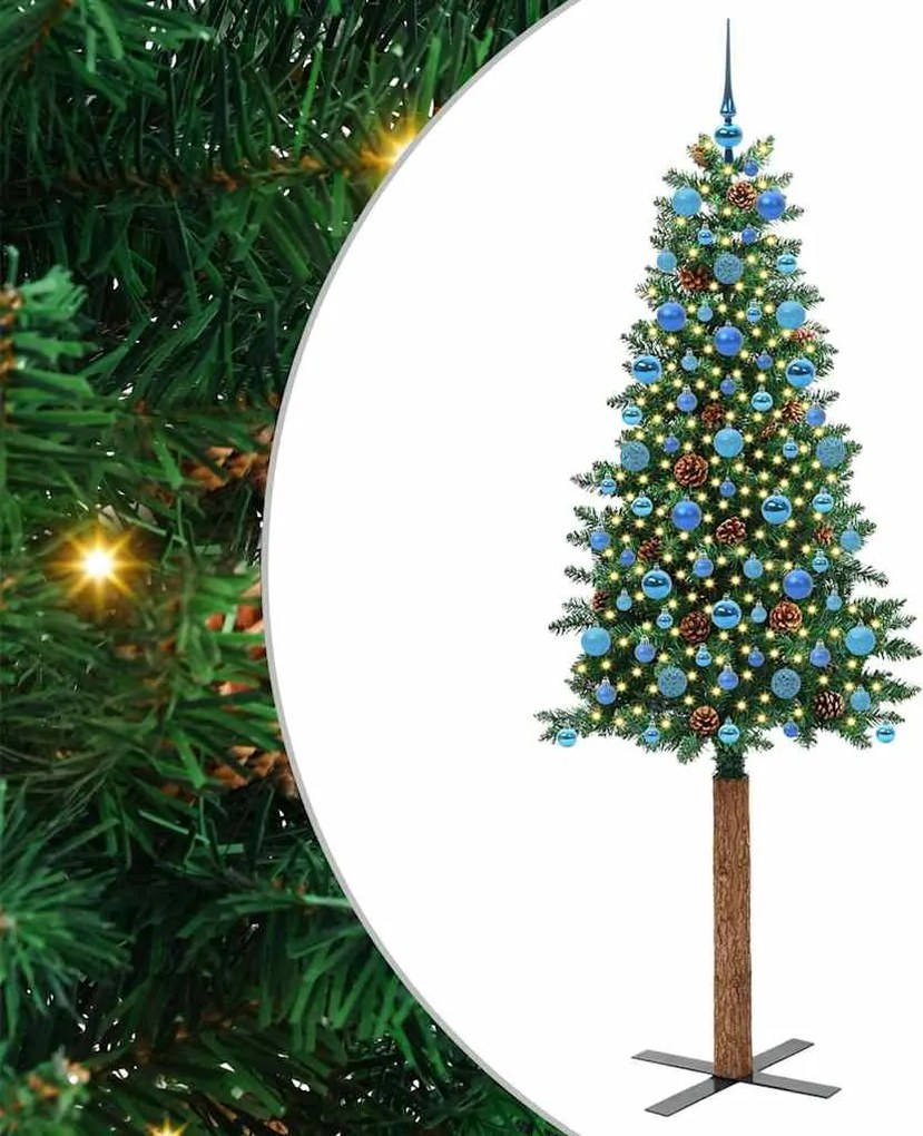 Úzký vánoční stromeček Zelená 210 cm 3394884
