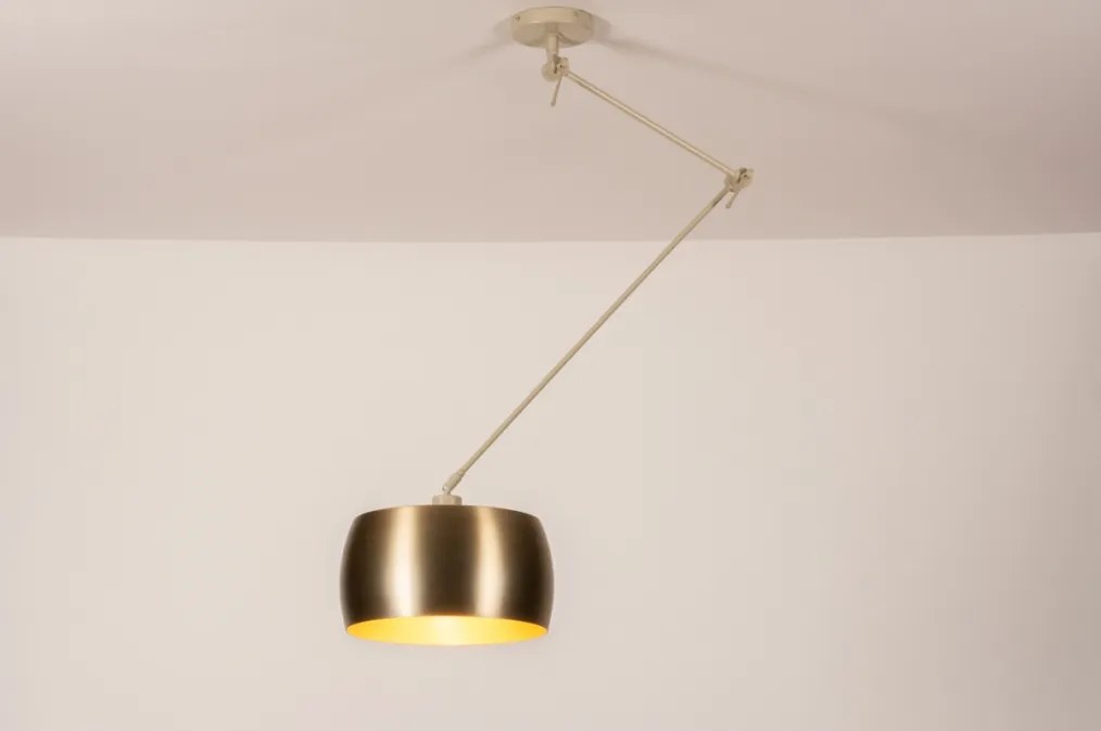 Závěsné designové svítidlo nad stůl Snap Light Bond Gold and Sand