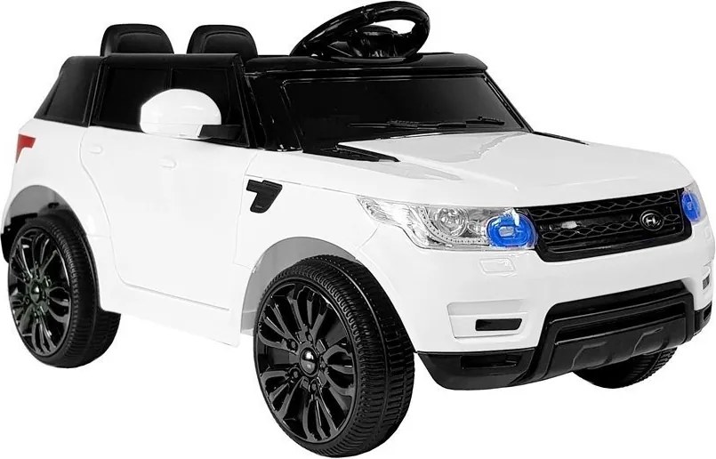 LEAN CARS Elektrické autíčko HL1638 s dálkovým ovládáním, MP3 a LED světlem bílé