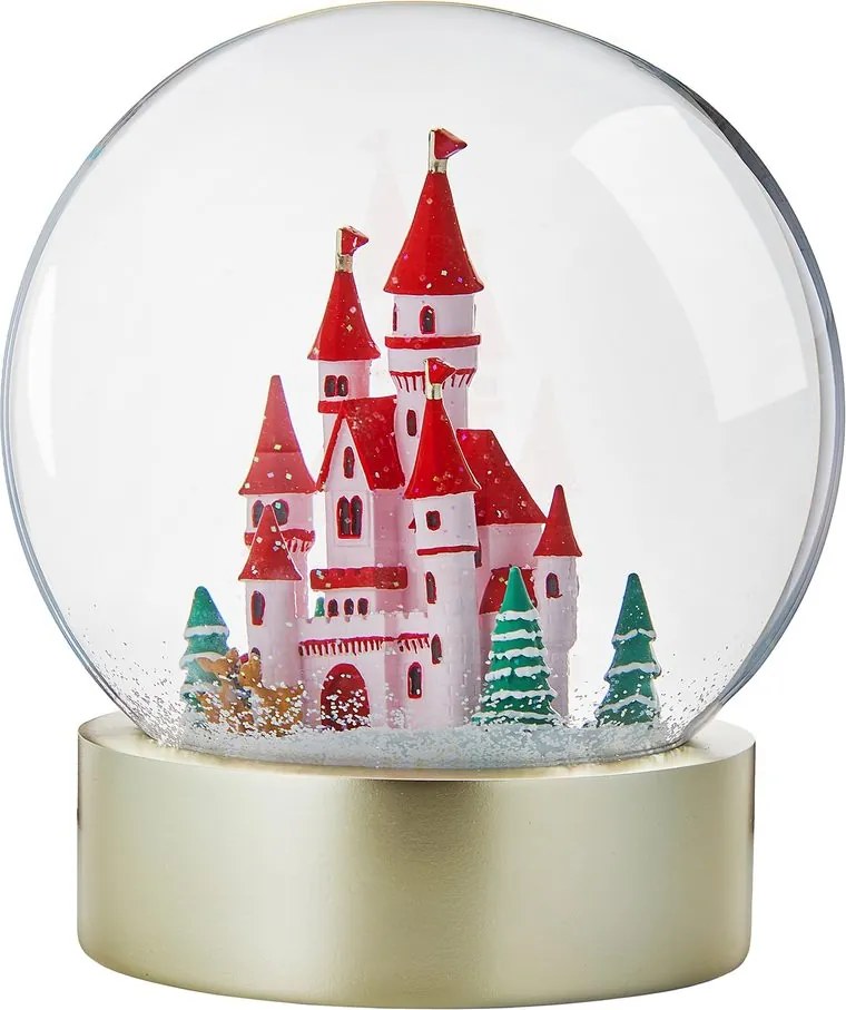 CASTLE Sněhová koule svítící zámek 20 cm