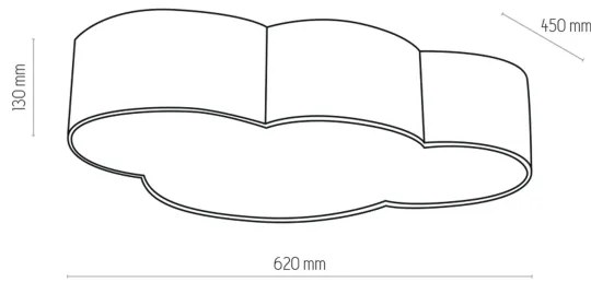 Brilagi - Dětské stropní svítidlo NIMBUS 4xE27/15W/230V 46x63 cm růžová