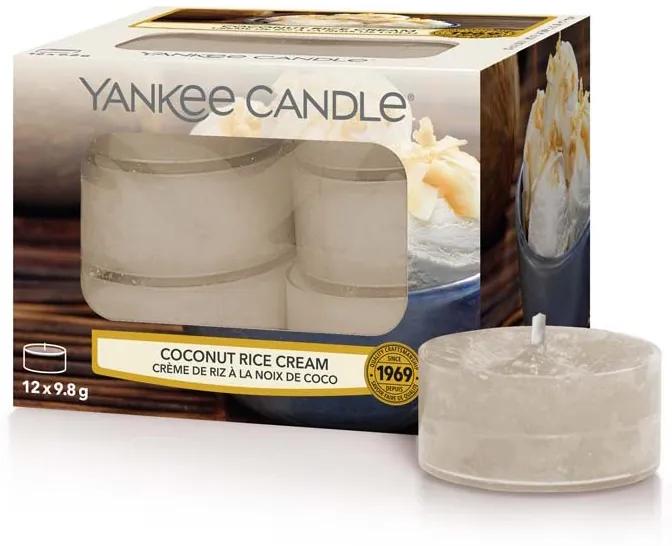Yankee Candle - čajové svíčky Coconut Rice Cream (Krém s kokosovou rýží) 12 ks