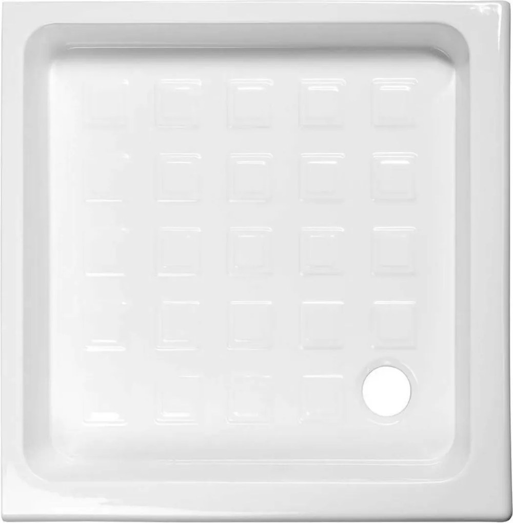 Sapho Retro - Keramická sprchová vanička, čtverec 100x100x20 cm, bílá 134001
