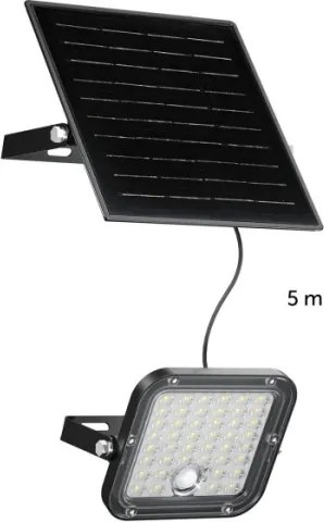 LED Solární reflektor se senzorem LED/10W/3,7V 4000K IP65 3600 mAh + DO