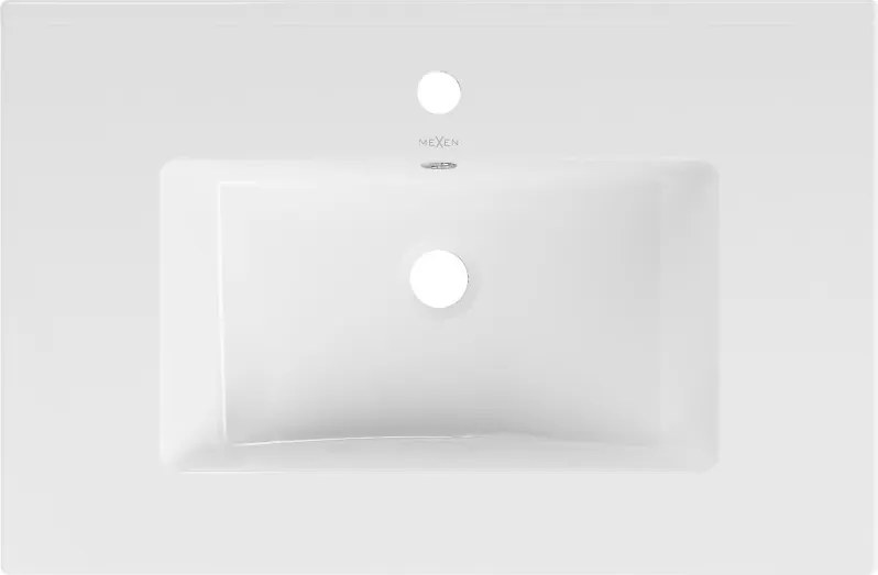 Mexen Atena umyvadlo zapuštěné do desky 71 x 46 cm, bílá - 25017000