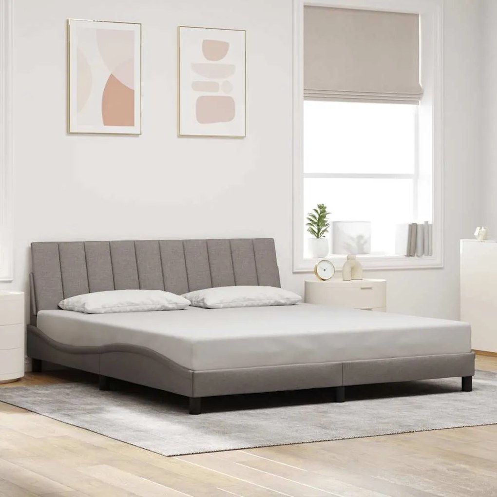 Rám postele bez matrace Hanko taupe 180 x 200 cm textil 3310409
