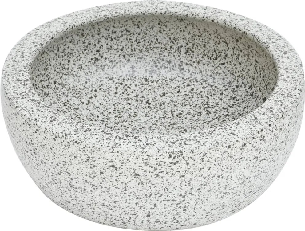 Umyvadlo na desku šedé kulaté Φ 41 x 14 cm keramika 155064