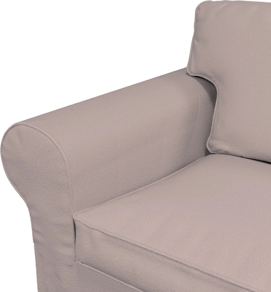 Potah na pohovku IKEA  Ektorp 3-místná, rozkládací STARÝ MODEL PIXBO barva růžová látka pletený vzor