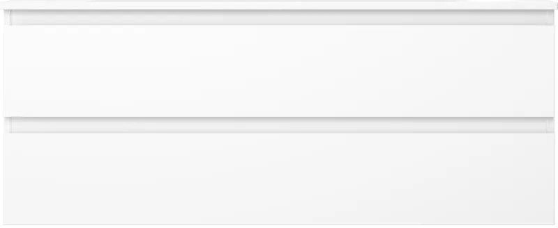 Mexen Orio, koupelnová skříňka 120 cm s umyvadlem Vela, 2 zásuvky, bílá matná, 91A10-12047-2-BFF01-W23M01
