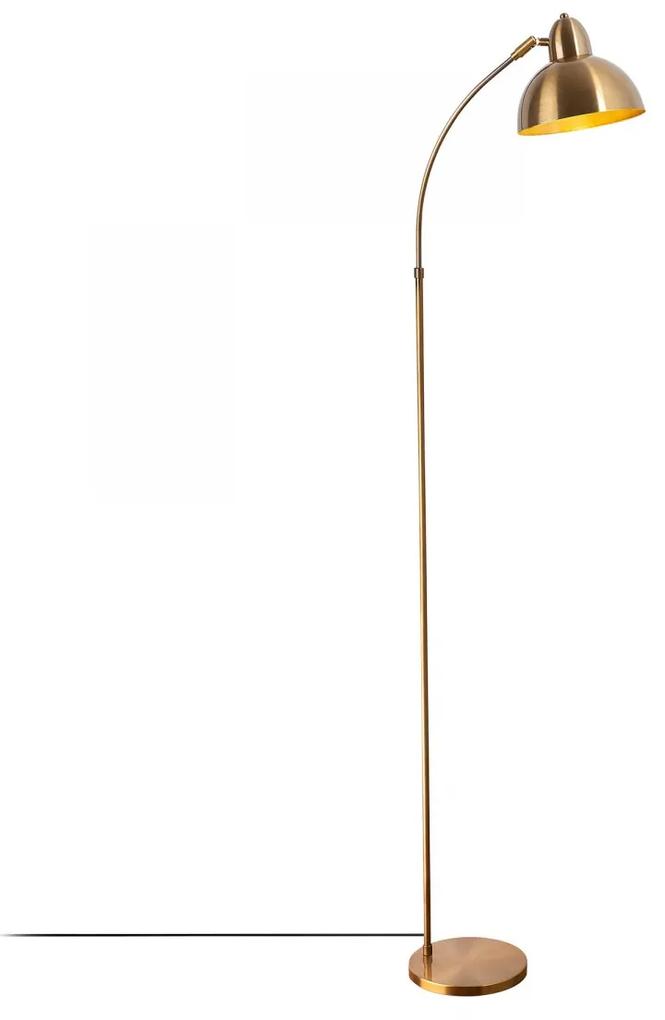 Stojací lampa Varzan 162 cm zlatá